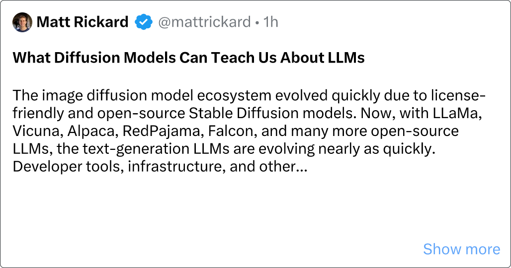 What Diffusion Models Can Teach Us About LLMs